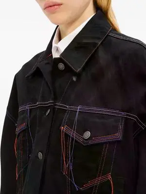 MSGM Topstitching Denim Jacket