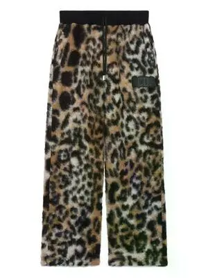 Gcds Leopard Print Drawstring Trousers