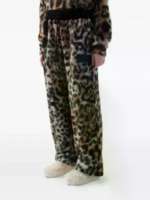 Gcds Leopard Print Drawstring Trousers
