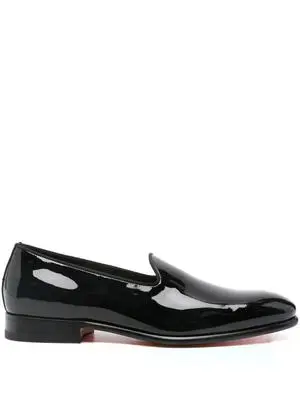 Santoni Patent Leather Loafers