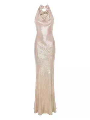 ROSERRY Capri Cowl-neck Maxi Dress - Gold