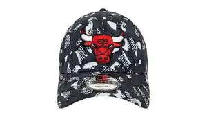 New Era Chicago Bulls Seasonal Print 9forty Cap - Black