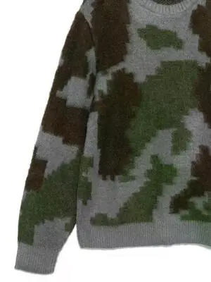 Gramicci Camouflage-pattern Sweater - Grey