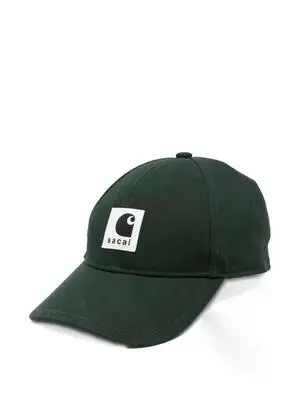 Sacai Logo-patch Cap - Green