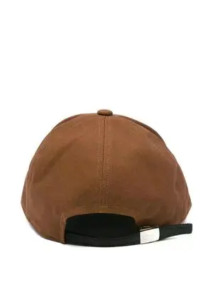 Sacai Logo-patch Cap - Brown