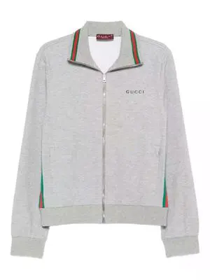 Gucci Zip-up Sweatshirt - Grey