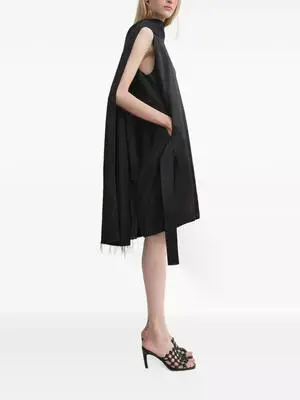 TOTEME Scarf-detail Cocoon Mini Dress - Black