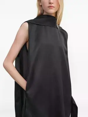 TOTEME Scarf-detail Cocoon Mini Dress - Black