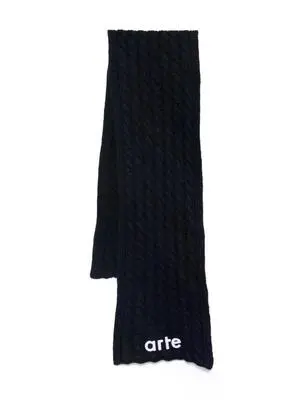 ARTE ANTWERP Cable-knit Scarf - Blue