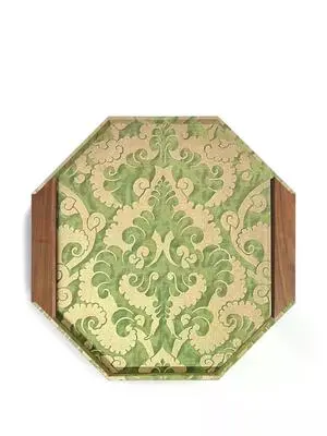 L'Objet Fortuny Octagon Tray - Green