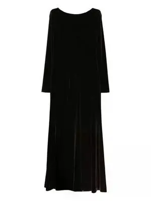 D.exterior Draped Long-sleeve Dress