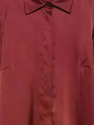 D.exterior Classic-collar Satin Shirt