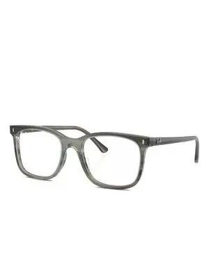 Ray-ban Square-frame Eyeglasses - Silver