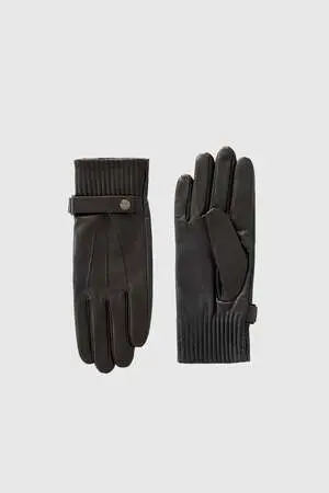 Mackage Jaylen Leather Gloves - Black