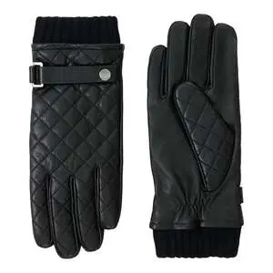 Mackage Reeve-q Leather Gloves - Black