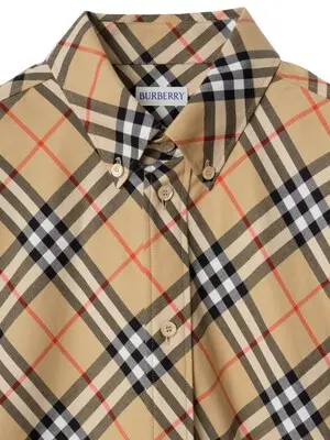 Burberry Check Print Shirt Roan - Beige