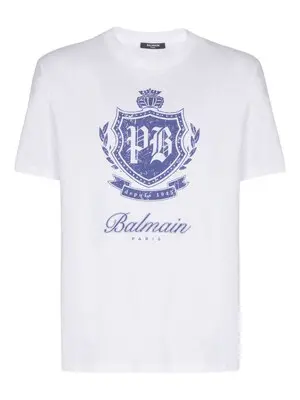 Balmain T-shirt With Printed Logo