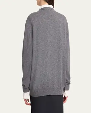 THE ROW Ligeia V-neck Cashmere Sweater