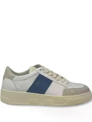SAINT SNEAKERS Panelled Leather Sneakers - White