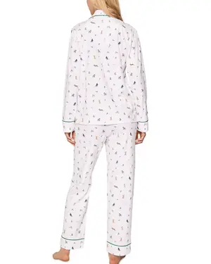 PETITE PLUME Luxe Pima Jingle Paws Pajama Set
