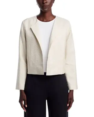 Eileen Fisher Textured Silk Jacket