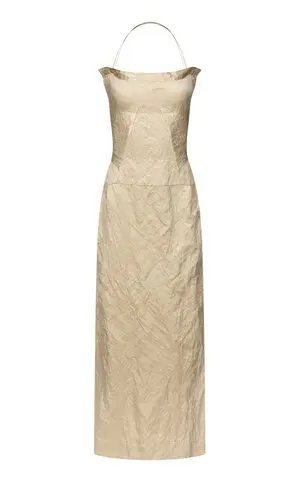 FFORME Maisie Cotton-blend Maxi Dress - Neutral