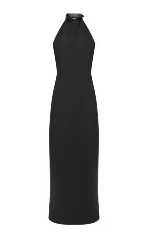 FFORME Silke Halterneck Apron Dress - Black