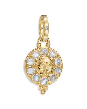 Temple St. Clair 18k Yellow Moonstone, And Diamond Selena Luna Pendant - Gold