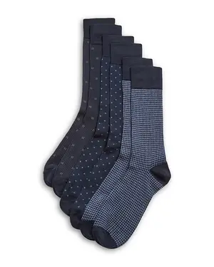 Bloomingdale'S Pack Of 3 Exclusive Dress Socks - Navy