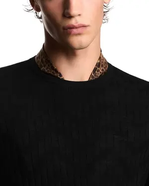 Emporio Armani Chevron Knit Sweater