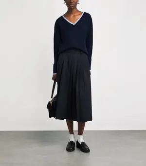 Sandro Wool-cashmere V-neck Sweater