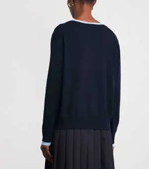 Sandro Wool-cashmere V-neck Sweater