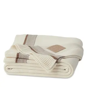 BOLL & BRANCH Court Knit Throw Blanket - Cream