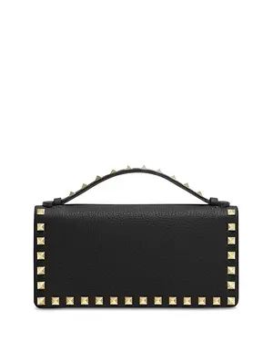 Valentino Garavani Rockstud Wallet With Chain - Black