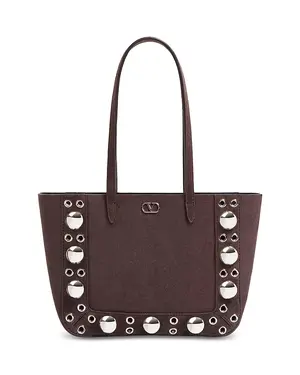 Valentino Garavani Nellcote Mini Shopping Tote Bag - Brown