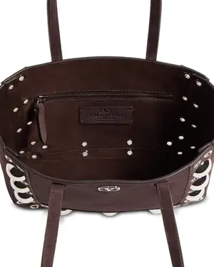 Valentino Garavani Nellcote Mini Shopping Tote Bag - Brown
