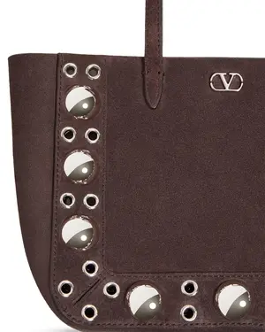 Valentino Garavani Nellcote Mini Shopping Tote Bag - Brown