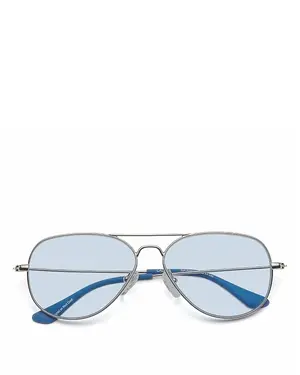 CADDIS Mabuhay 58 Mm Reading Glasses - Chrome - Blue