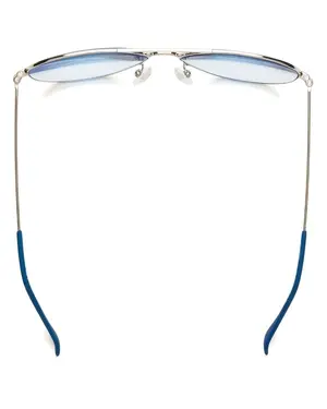 CADDIS Mabuhay 58 Mm Reading Glasses - Chrome - Blue