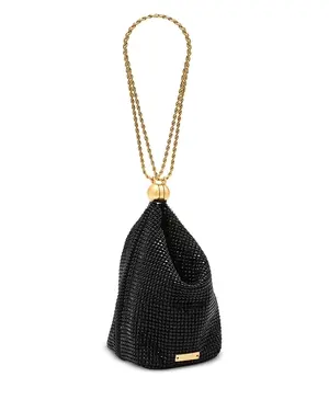 Cult Gaia Rue Cubic Zirconia Wristlet - Black