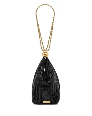 Cult Gaia Rue Cubic Zirconia Wristlet - Black