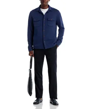 Peter Millar Crown Fleece Shirt Jacket - Navy