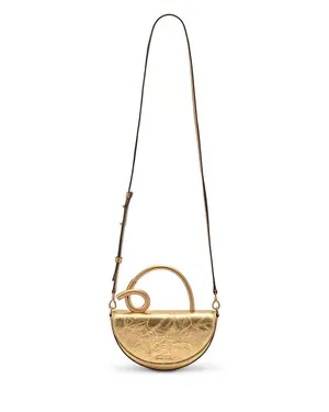 Cult Gaia Azariah Nano Leather Crossbody - Brass