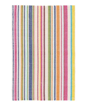 DASH & ALBERT BY ANNIE SELKE Dash Albert Annie Selke Summer Stripe Indoor/outdoor Da1631 Runner, 2'6x8'0 - Multi
