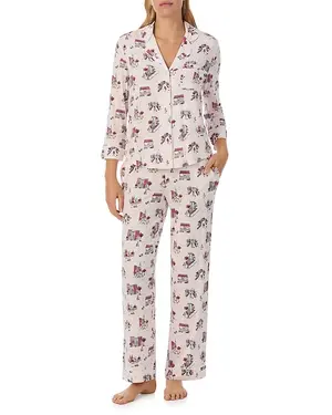 Kate Spade New York 3/4 Sleeve Pajama Set - Fine Autumn Day