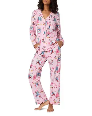 BEDHEAD PAJAMAS Printed Long Sleeve Pajama Set - Must Be Santa