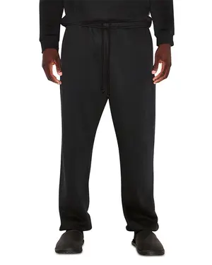 SKIMS Fleece Straight Leg Sweatpants - Washd Onyx