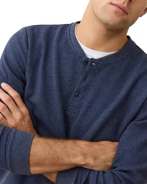 Marine Layer Waffle Knit Henley