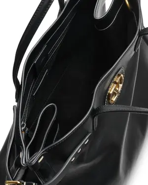 Valentino Garavani Vlogo Convertible Shopping Tote Bag - Black