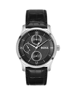 Hugo Boss Principle Master Watch, 41mm - Black/black